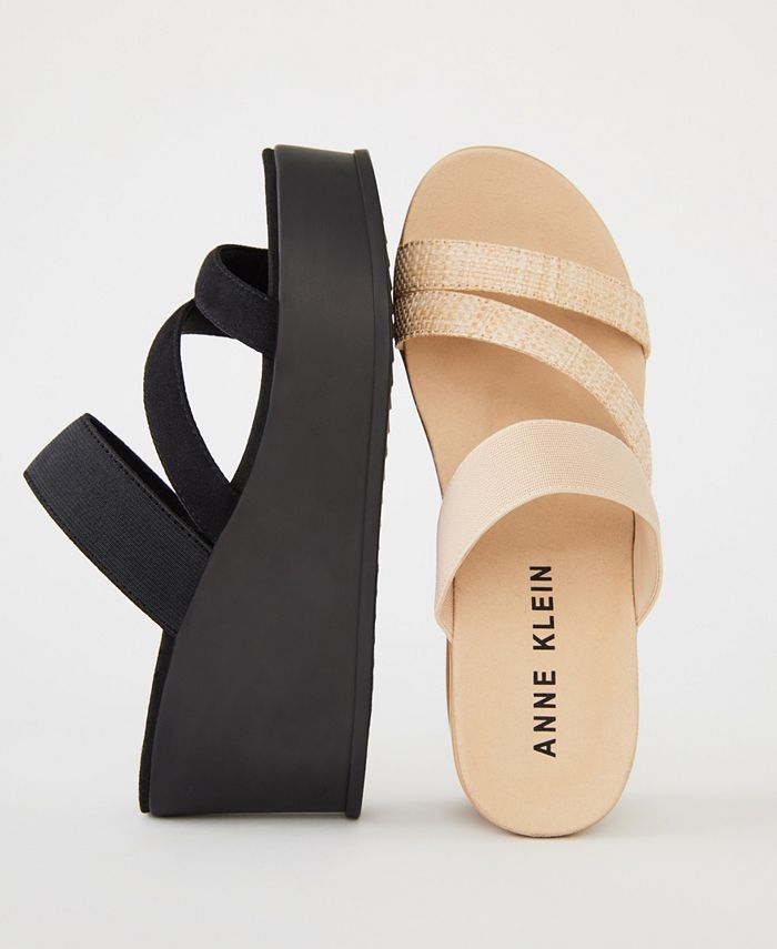 Anne Klein Women's Vai Slip-On Platform Sandals - Macy's
