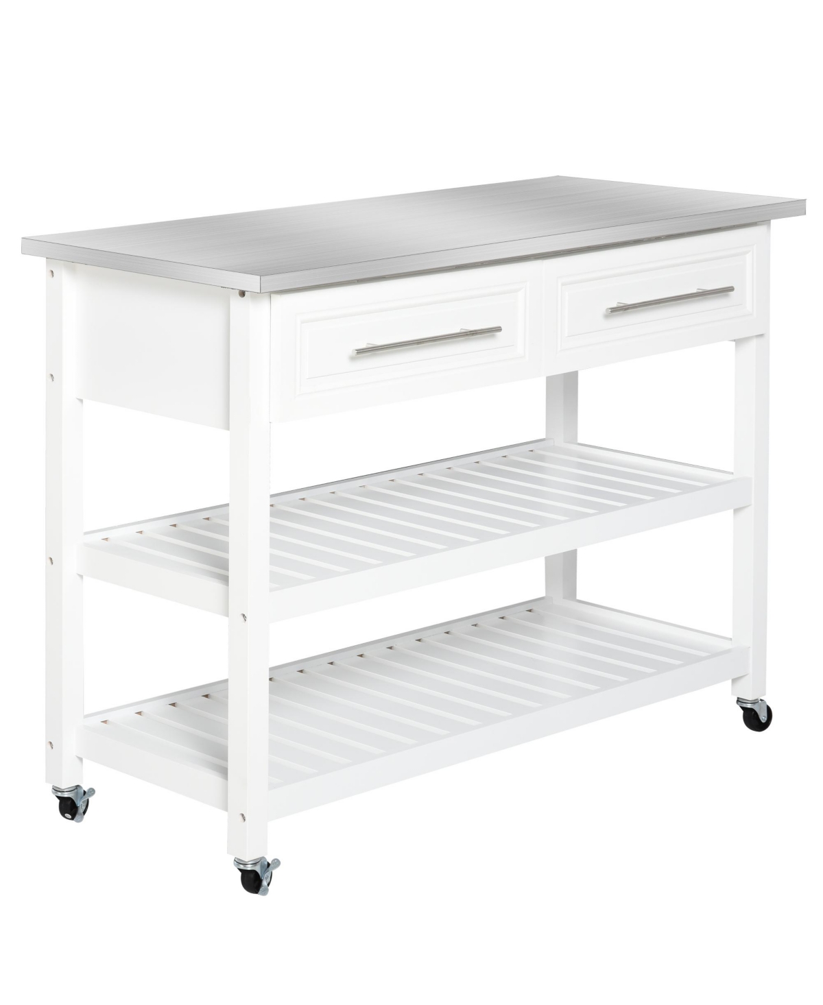 Click here for Homcom Stainless Steel Top Kitchen Island Utility... prices