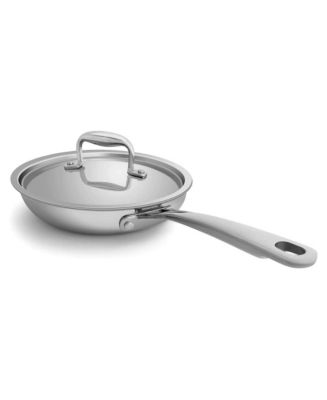 Megacasa 8 Inch Triple-Ply Stainless Steel Fry Pan with Lid - Macy's
