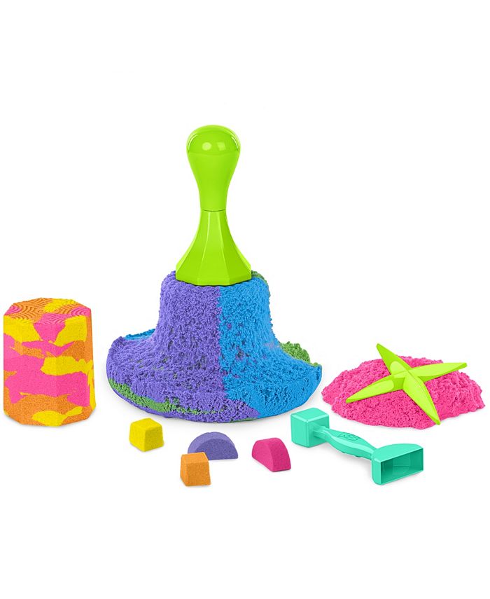 Kinetic Sand Squish N Create with Blue, Yellow, and Pink Play Sand - Macy's