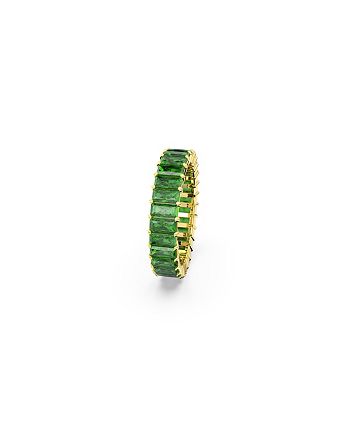 Swarovski Crystal Baguette Cut Green Matrix Ring - Macy's