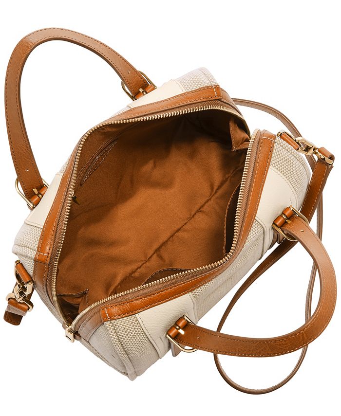 Fossil Carlie Small Satchel Bag - Macy's