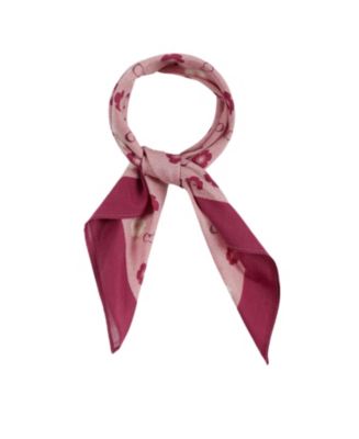 COACH Women's Tea Rose Print Silk Hanky - Macy's