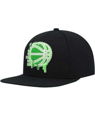 Men's Mitchell & Ness Black Orlando Magic Hardwood Classics Slime Drip ...