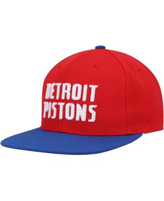 Men's Mitchell & Ness Red, Blue Detroit Pistons Essentials Core Two ...