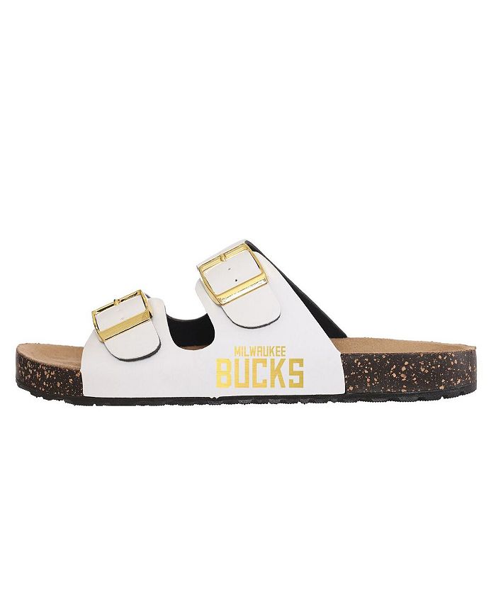 FOCO Women's Milwaukee Bucks Double-Buckle Sandals - Macy's
