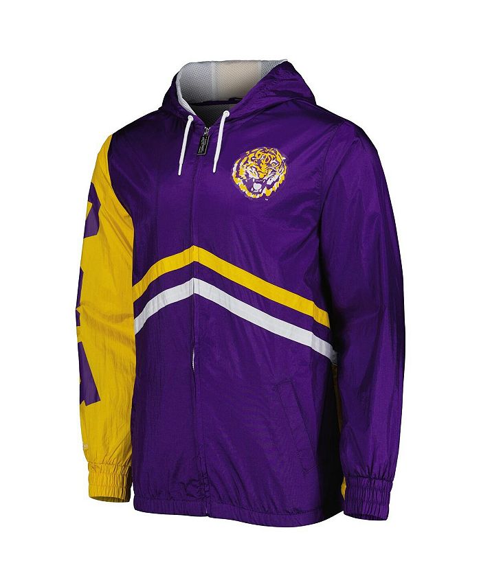 Mitchell & Ness Men's Purple LSU Tigers Undeniable Full-Zip Windbreaker ...