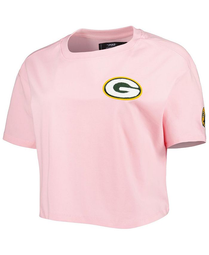 Pro Standard Women's Pink Green Bay Packers Cropped Boxy T-shirt - Macy's