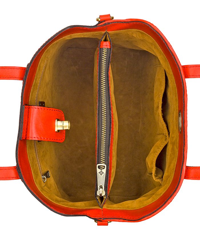 Patricia Nash Darby Small Woven Leather Crossbody Tote - Macy's