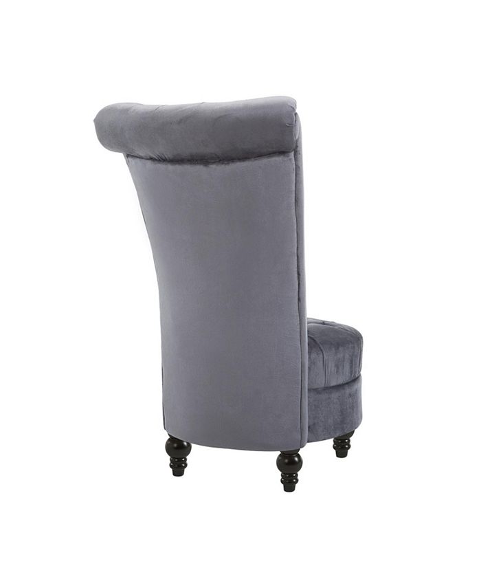 HOMCOM Retro Button-Tufted Royal Design High Back Armless Chair w/Thick ...
