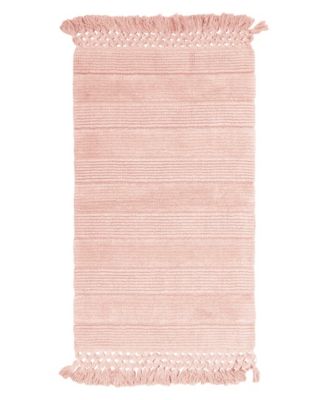 French Connection Safira Fringe Cotton Bath Rug Collection - Macy's