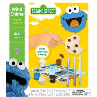 Works of Ahhh... aft Set - Sesame Street Wind Chime Wood Paint Kit - Macy's