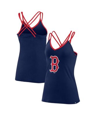 Women's Fanatics Navy Boston Red Sox Barrel It Up Cross Back V-Neck ...