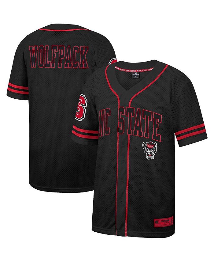 Colosseum Men's Black NC State Wolfpack Free Spirited Mesh Button-Up ...