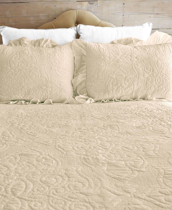 Elise and James Home Oma Ruffle Coverlet Quilt Bedspread Set Collection ...