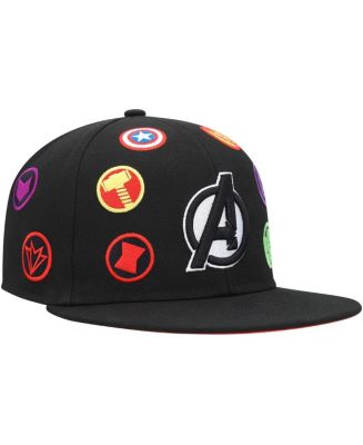 Men's Marvel Black The Avengers Fitted Hat - Macy's