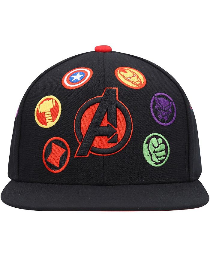 Marvel Men's Black The Avengers Snapback Hat - Macy's