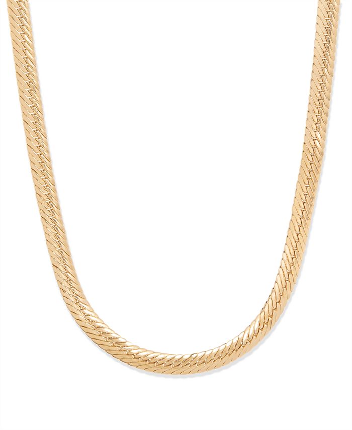 brook & york 14K Gold-Plated Wells Chain Necklace - Macy's