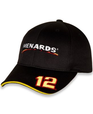 Men's Team Penske Black Ryan Blaney Menards Performance Adjustable Hat ...