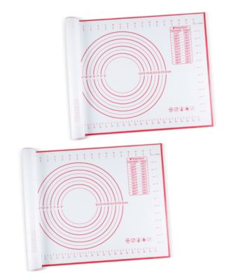 Cheer Collection 2 Pack Dough Pastry Baking Mat, 16" x 24" - Macy's
