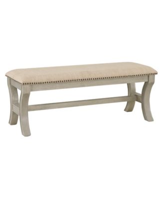 Monaco 48" Bench in Fabric with Base - Macy's