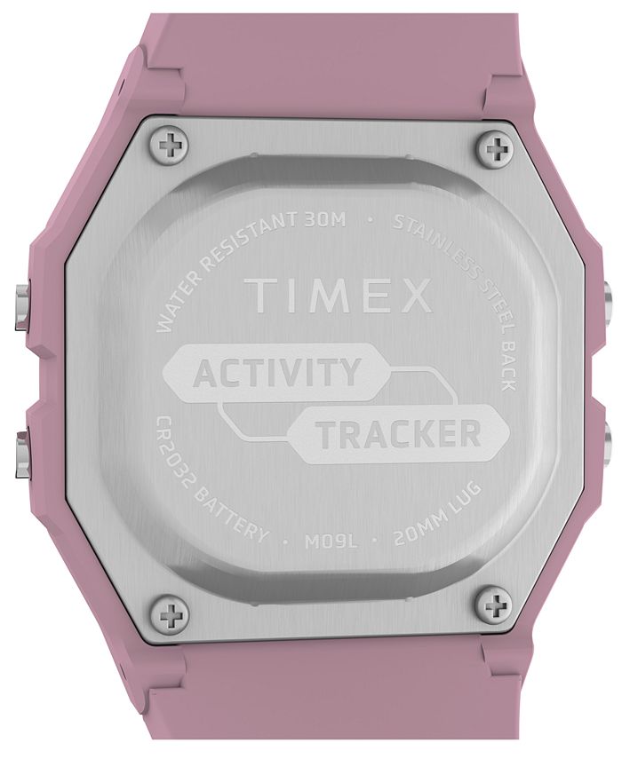 Timex Unisex Digital Ironman Classic Silicone Pink Watch 40mm - Macy's