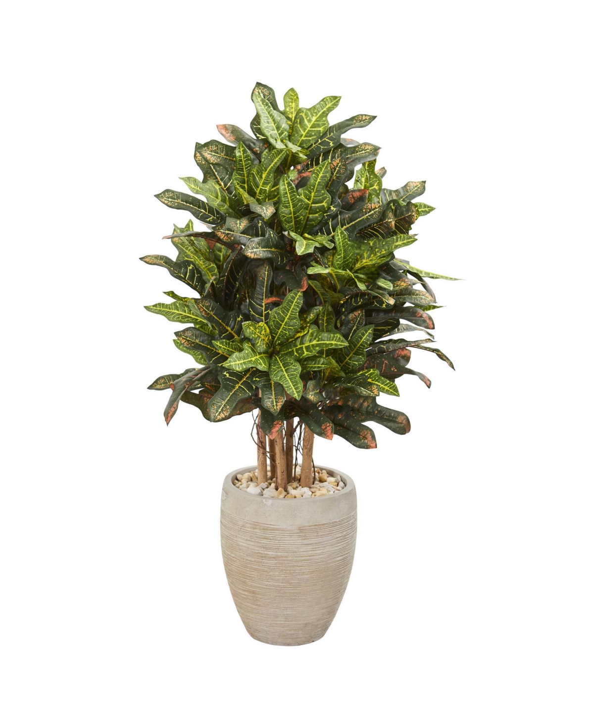 Click here for Nearly Natural 3.5 Croton Artificial Plant in Sand... prices