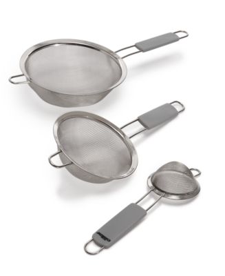 The Cellar 3-Piece Stainless Steel Sieve Set - Macy's