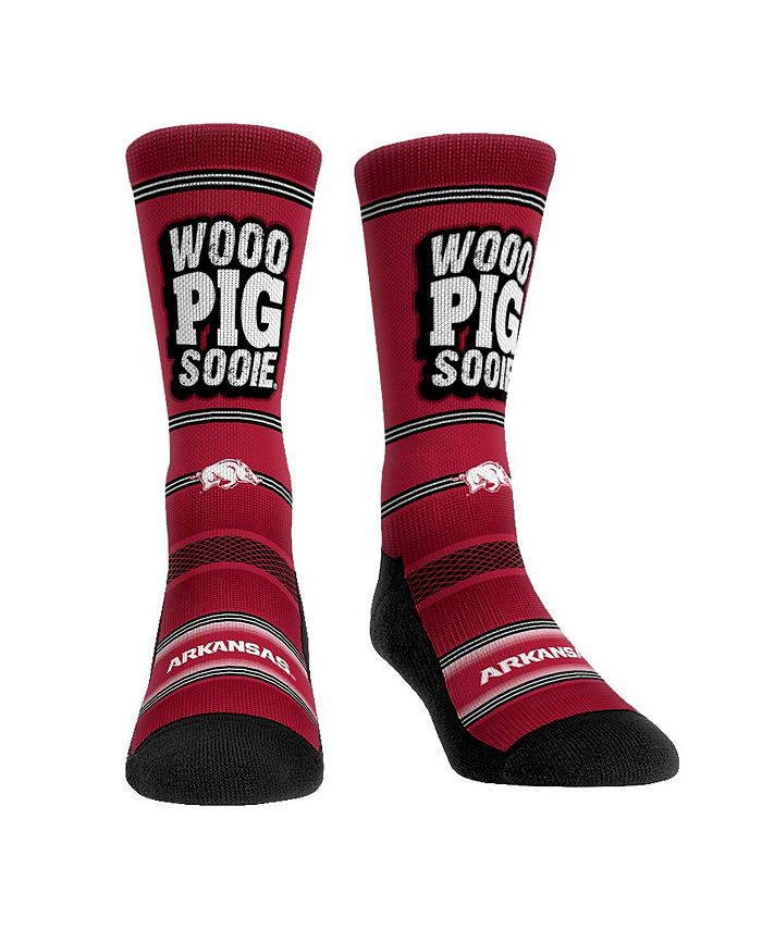 Rock 'Em Men's and Women's Socks Arkansas Razorbacks Team Slogan Crew ...