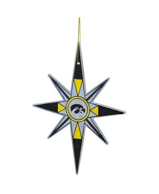 Iowa Hawkeyes Stained Glass Snowflake Ornament - Macy's