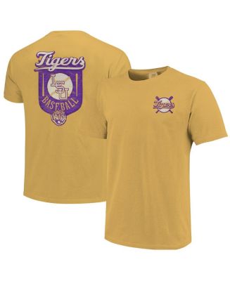 Men's Gold LSU Tigers Baseball Shield T-shirt - Macy's
