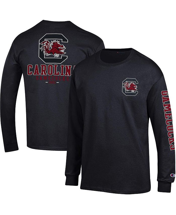 Champion Men's Black South Carolina Gamecocks Team Stack 3-Hit Long ...