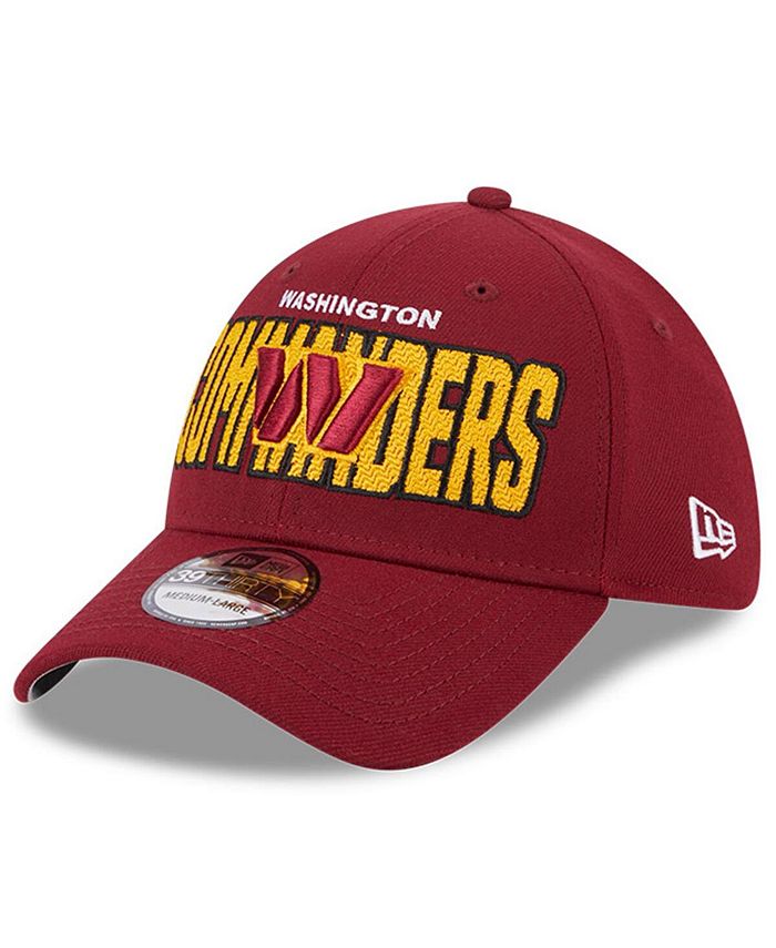 New Era Men's Burgundy Washington Commanders 2023 NFL Draft 39THIRTY ...