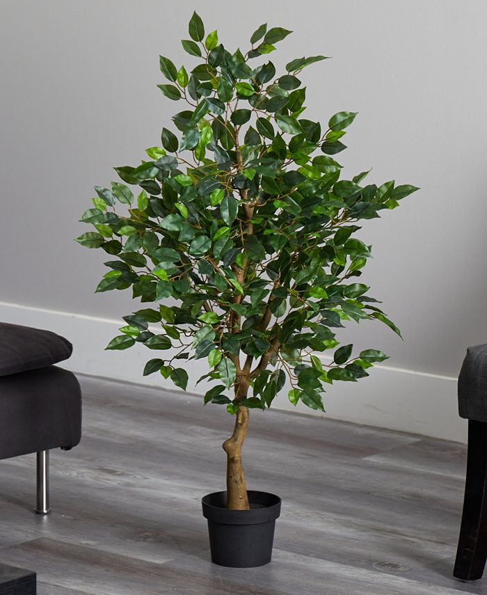 Nearly Natural 39" Ficus Artificial Tree - Macy's
