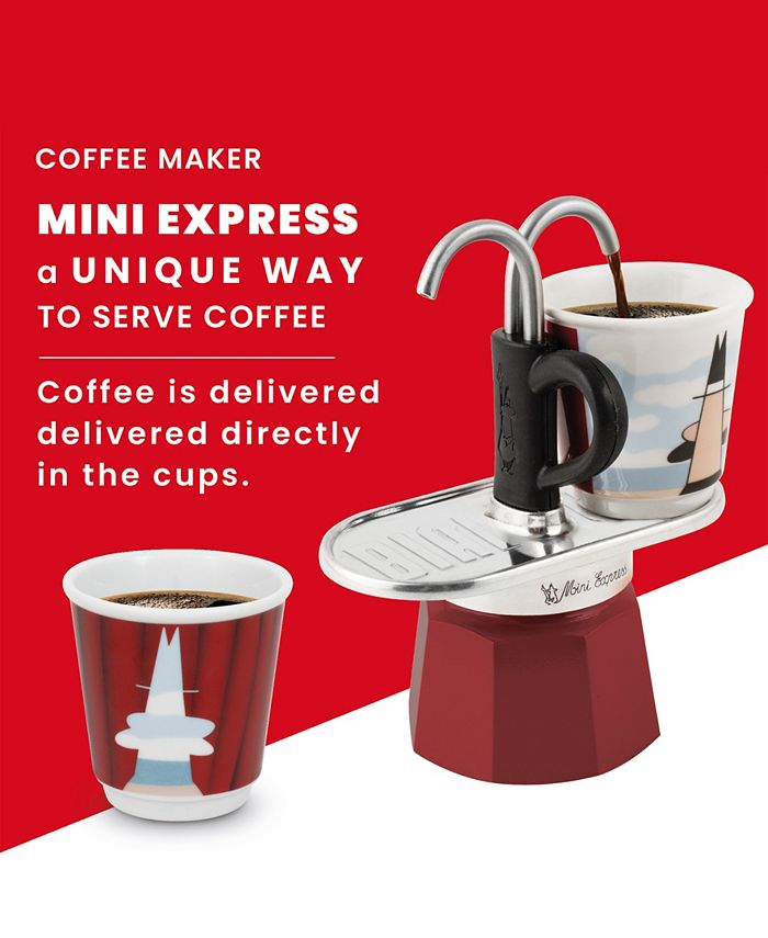 Bialetti Set Mini Express "R" Magritte Plus 2 Bicc. 2.8 OZ Coffeemaker ...