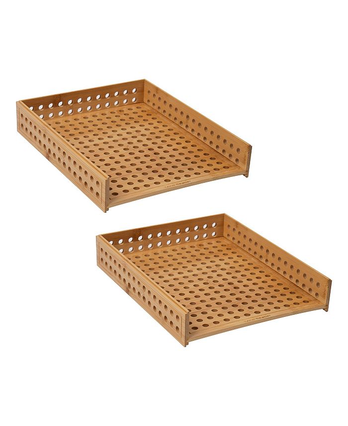 Mind Reader Lattice Collection, Paper Tray, Set of 2, Office, Rayon ...