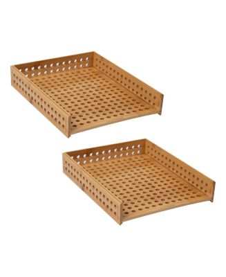 Mind Reader Lattice Collection, Paper Tray, Set of 2, Office, Rayon ...