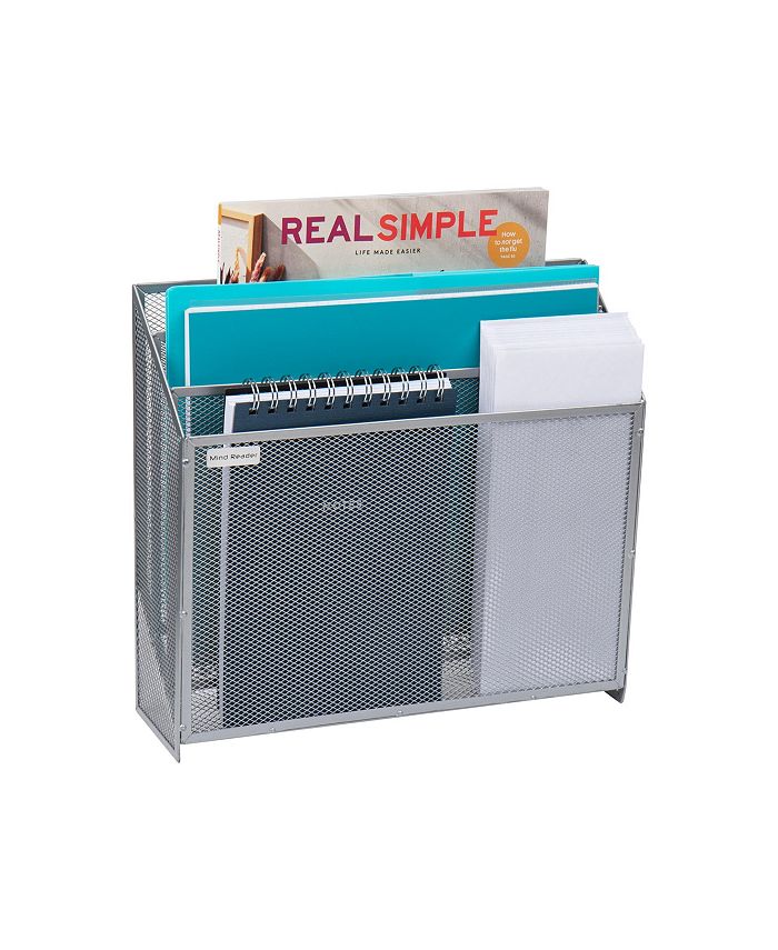 Mind Reader Network Collection, 3-Tier Vertical File Storage Basket ...