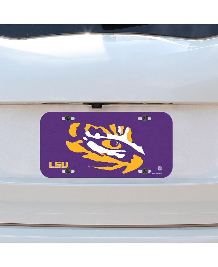 Wincraft LSU Tigers Plastic License Plate - Macy's