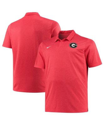 Men's Nike Heathered Red Georgia Bulldogs Big and Tall Performance Polo ...