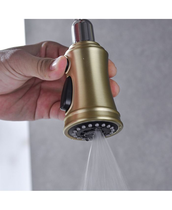 Simplie Fun Bridge Kitchen Faucet with Pulldown Spray Head in Spot - Macy's