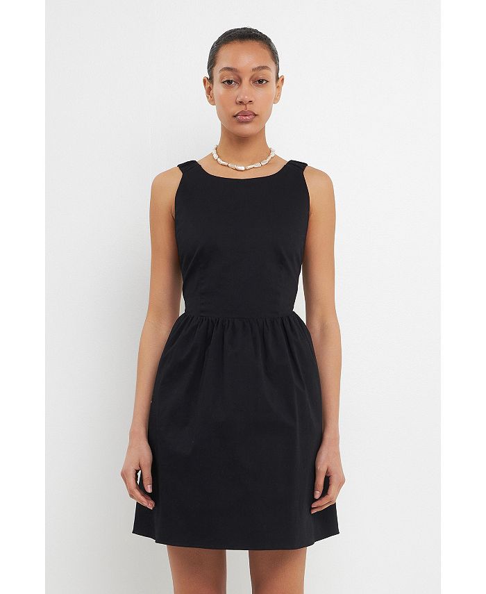 Grey Lab Women's Scrunchie Open Back Mini Dress - Macy's