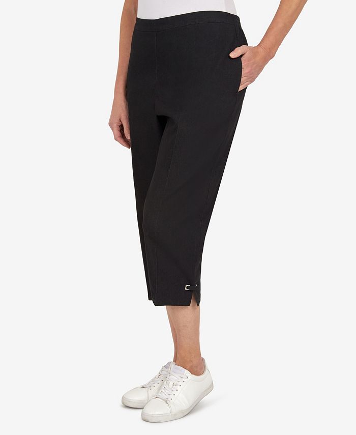 Alfred Dunner Petite Island Vibes Sleek Capri Pants & Reviews - Pants ...
