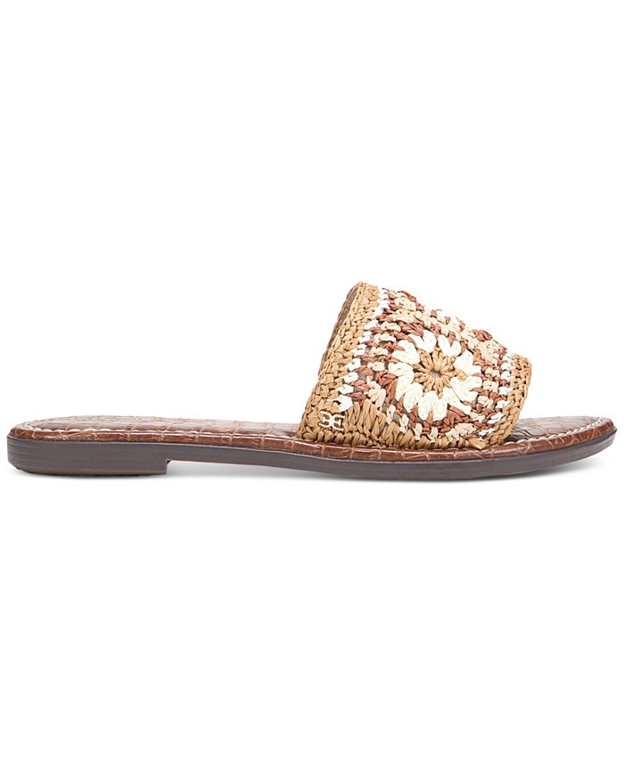 Sam Edelman Women's Gracey Slip-On Crochet Slide Sandals - Macy's