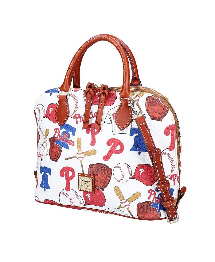 Dooney & Bourke Women's Philadelphia Phillies Game Day Zip Zip Satchel ...