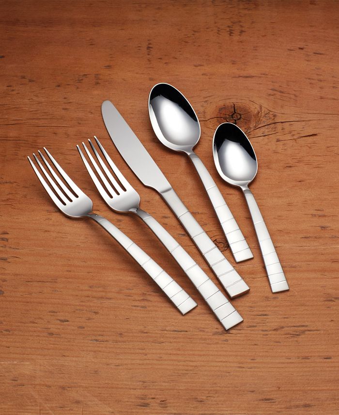 Hampton Forge Abigail Frosted 20 Piece Flatware Set - Macy's