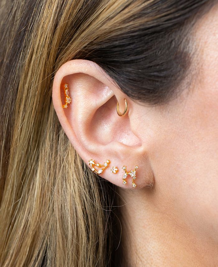 Girls Crew Faux Cubic Zirconia Constellation Stud Earrings - Macy's