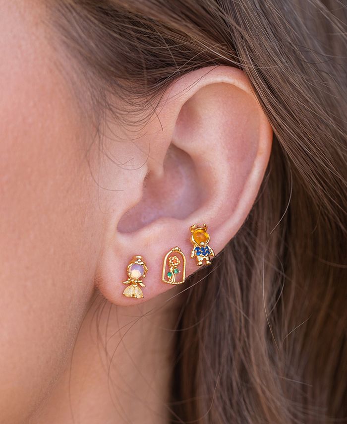 Girls Crew Crystal Multi-Color Disney Princess Beauty and the Beast ...