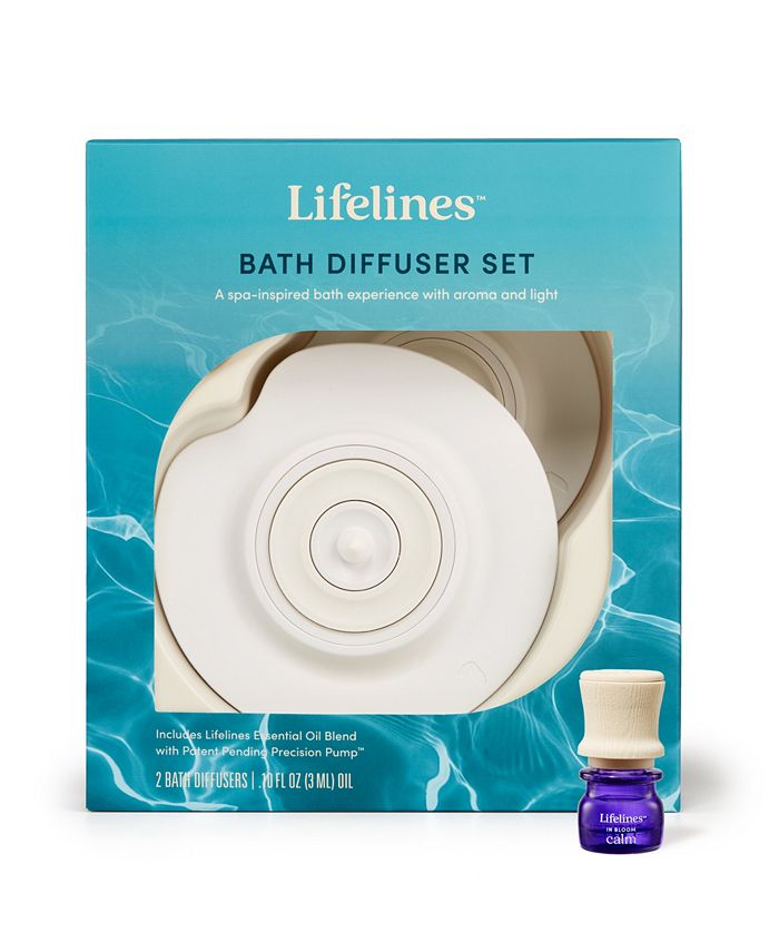 Lifelines Bath Diffuser Plus Essential Oil Blend, Set - 2 Pack - Macy's