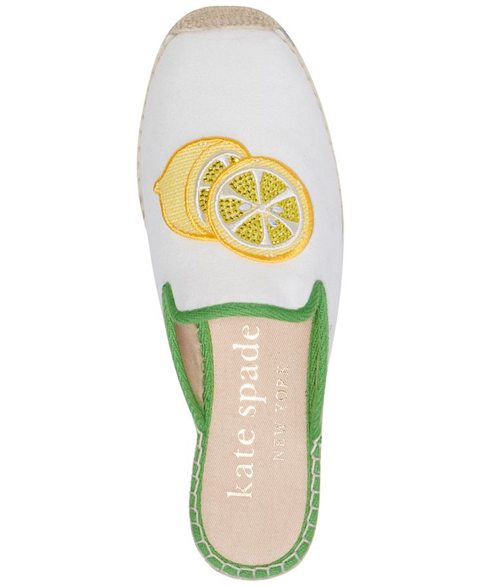 kate spade new york Women's Azure Lemon Espadrille Mule Flats - Macy's